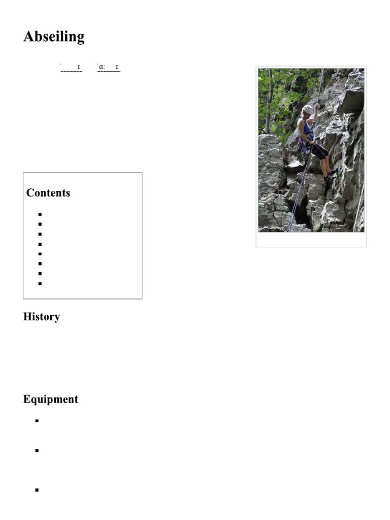 Understanding Abseiling Techniques | PDF | Rock Climbing | Mountaineering