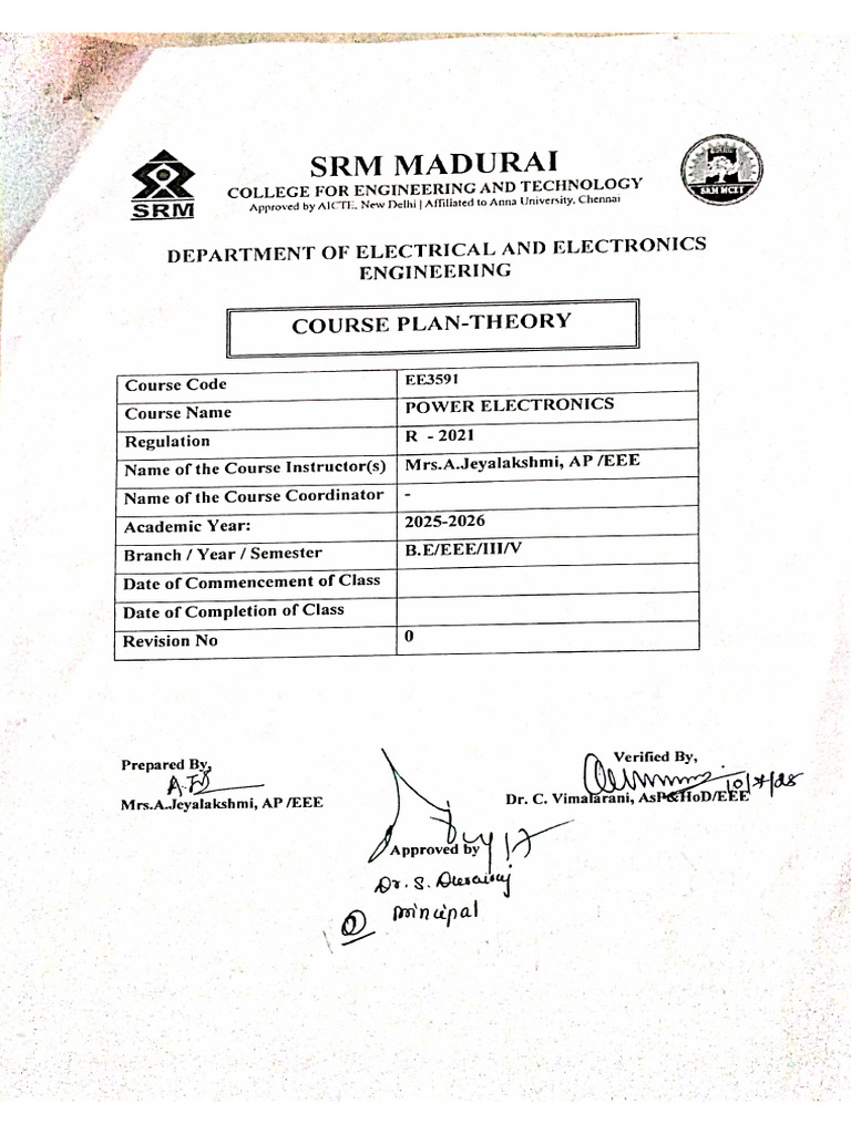 Ee3591 Power Electronics | PDF