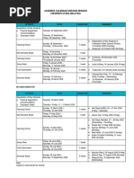 UiTM Academic Calendar 2025/2026 | PDF | Academic Term | Academia
