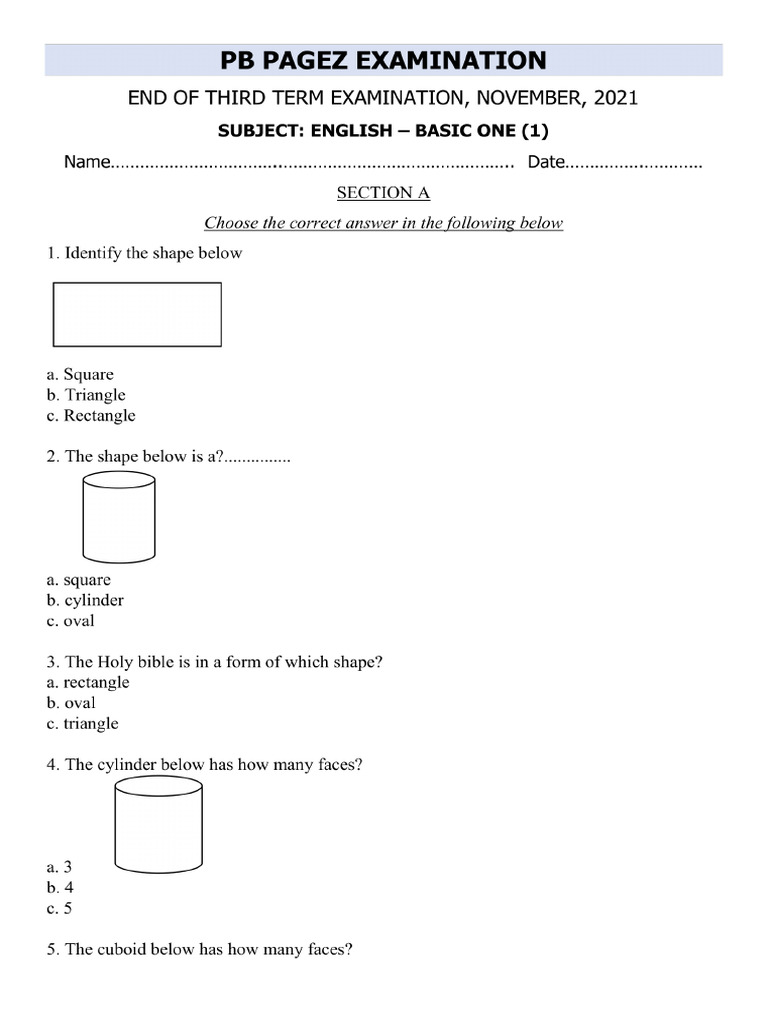 B1 T3 Mathematics | PDF