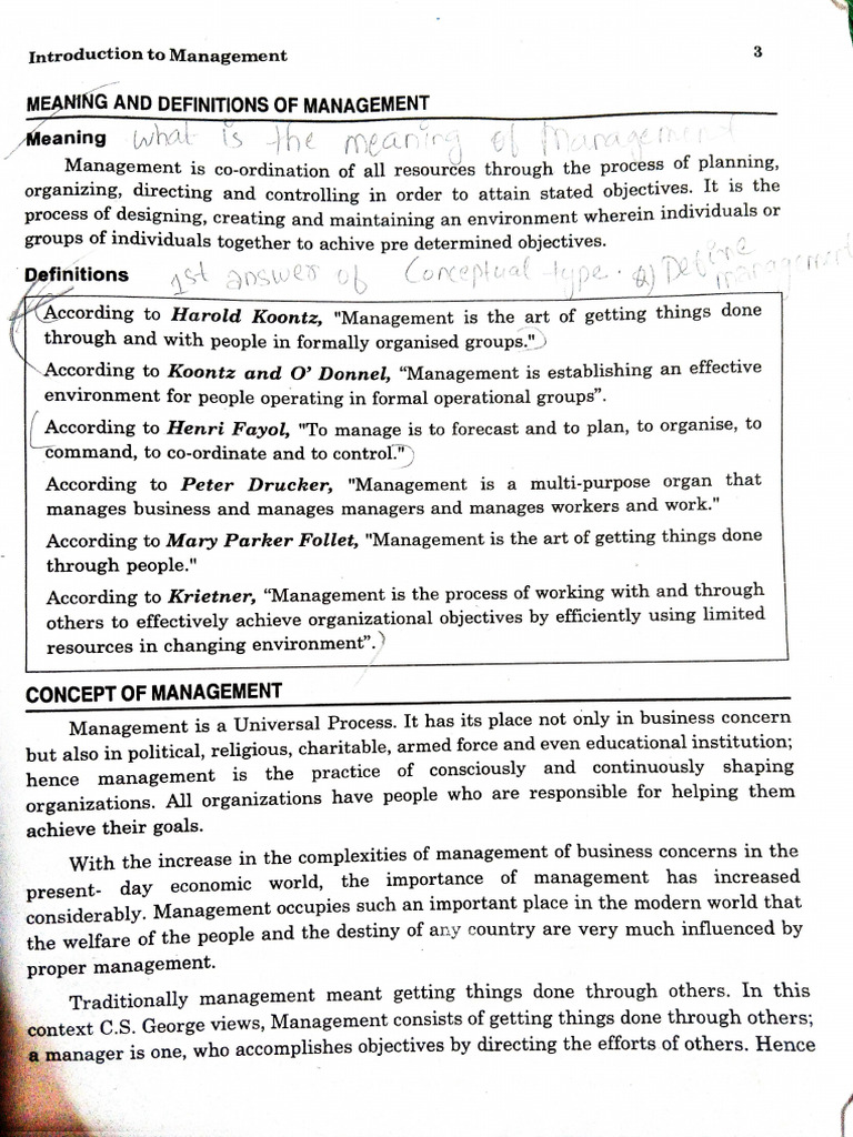 Principles of Management ST Anns University | PDF
