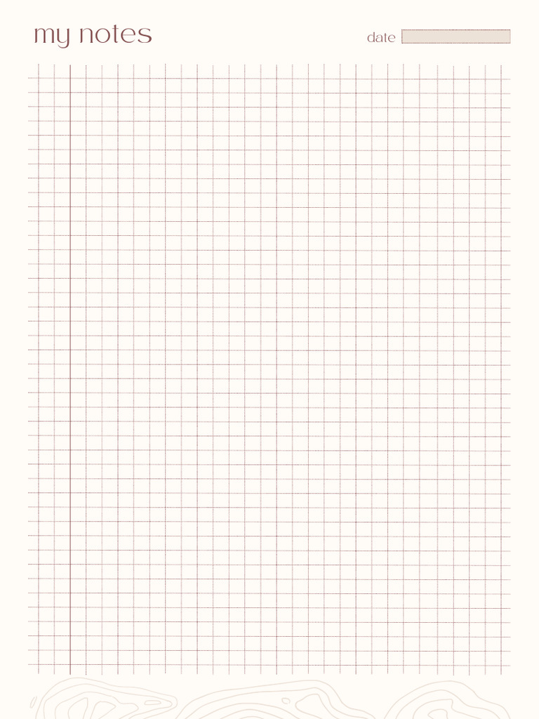 Beige Clean and Minimalist Simple Lined Paper Notes Document A4 | PDF