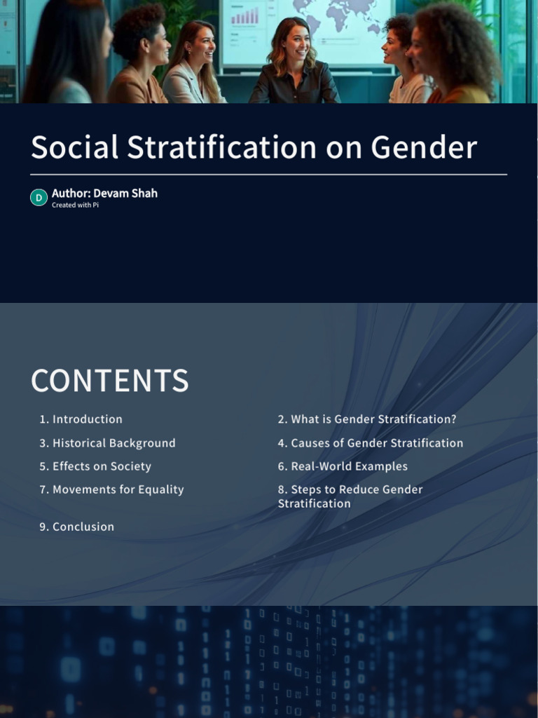 Social Stratification on Gender | PDF