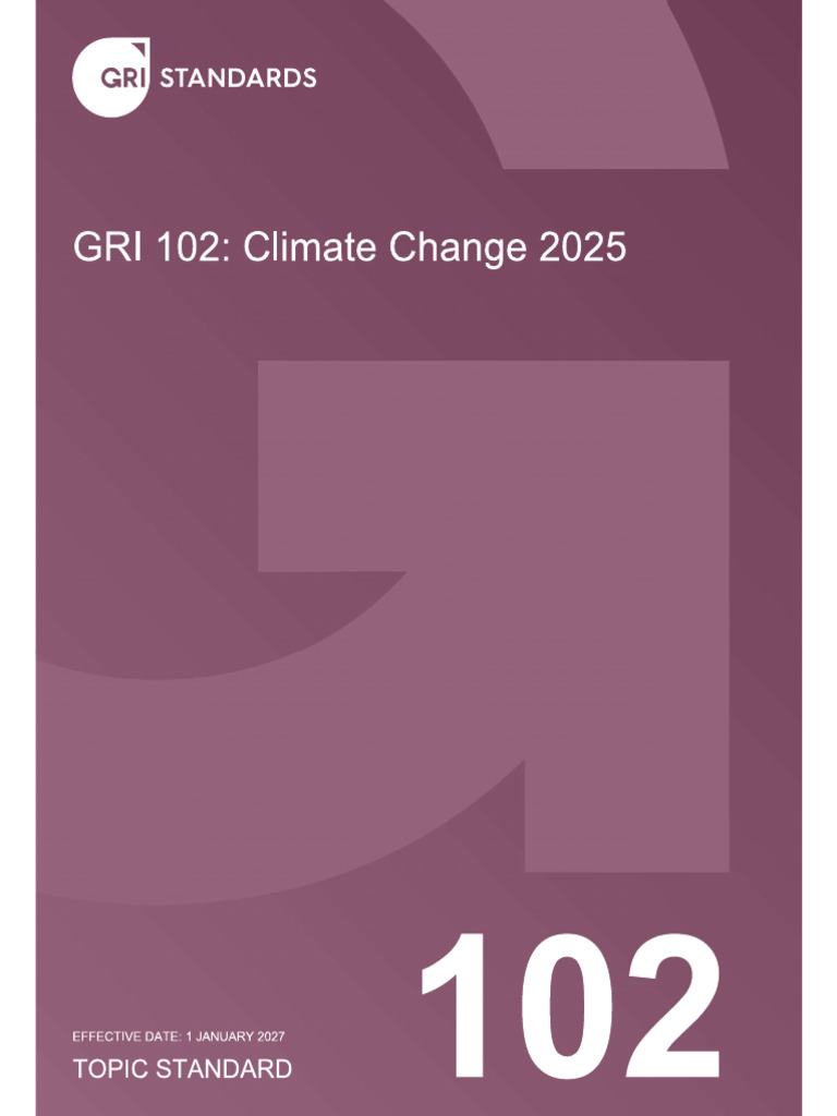 GRI 102 - Climate Change 2025 | PDF