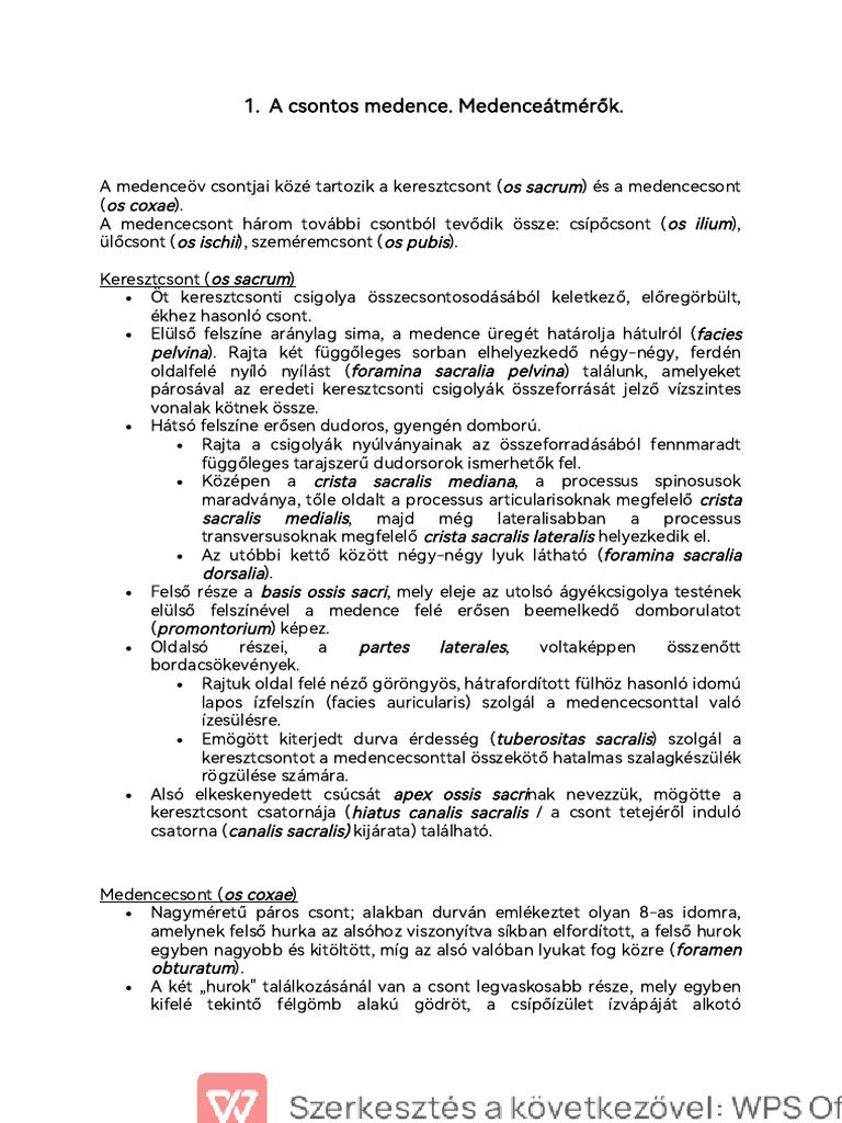A Csontos Medence | PDF