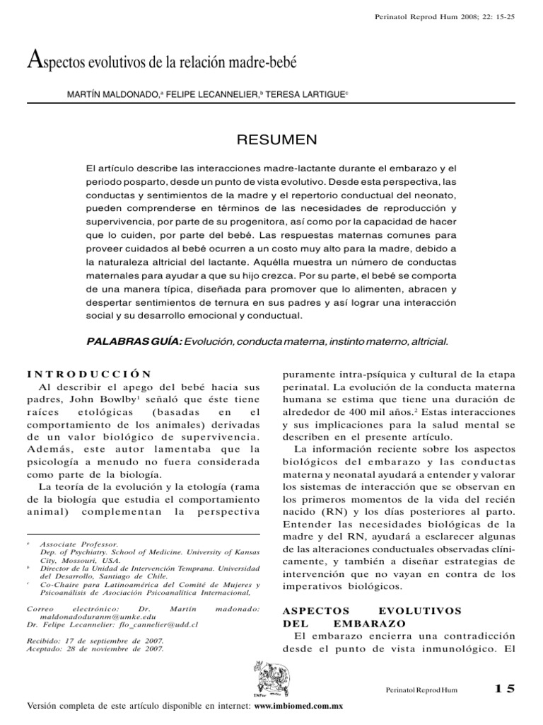 Lectura Sugerida 3 | PDF | Lactancia | Las emociones