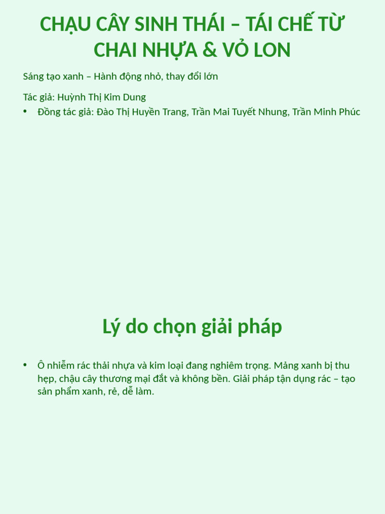 Chau Cay Tai Che HieuUng TrangTri | PDF