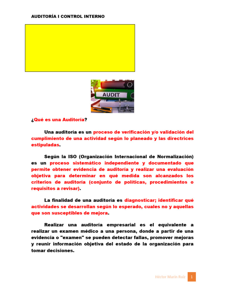 Humanitas Auditoria 1-01-07042023 Control Interno | PDF | Auditoría | Business