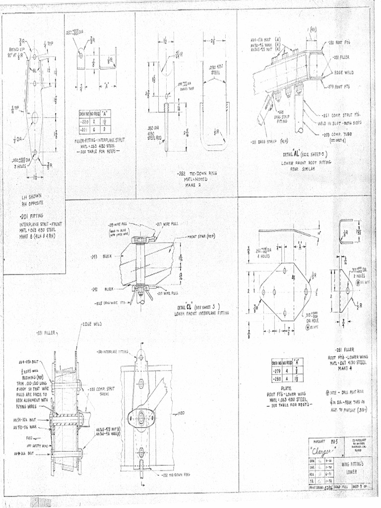 Sheet 09 - Lower Wing Fittings | PDF