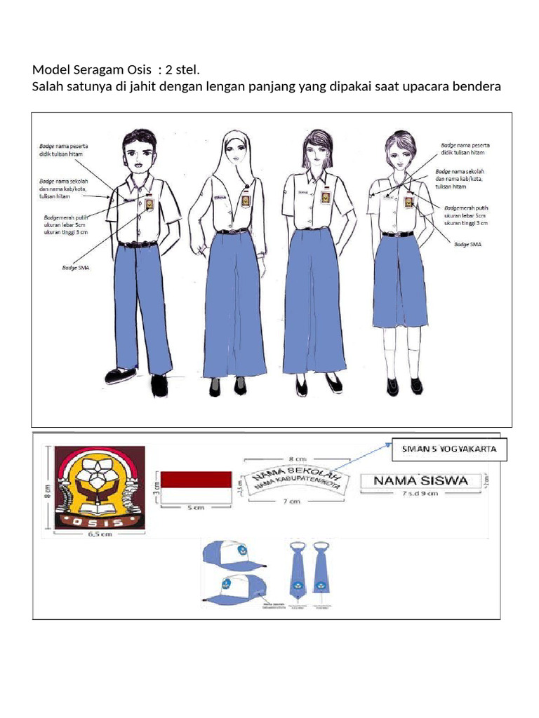 Seragam Resmi SMAN 5 Yogyakarta | PDF