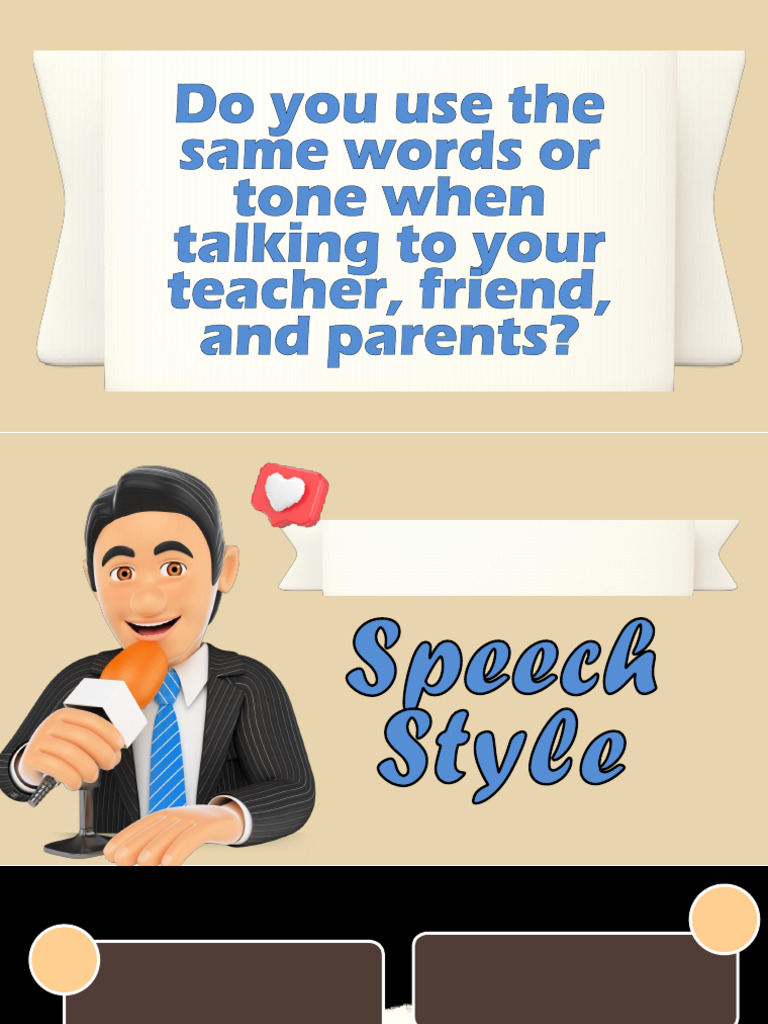 Lesson 5 Types of Speech Style | PDF