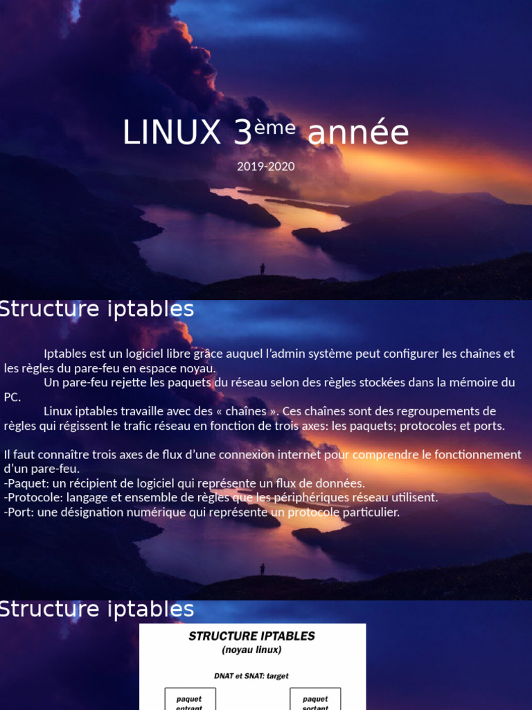 6 Iptables | PDF | Protocoles Internet | Architecture de réseau