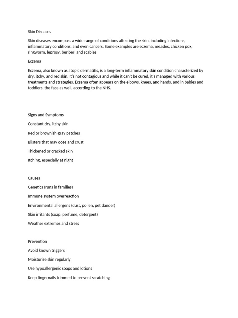 Skin Diseases | PDF