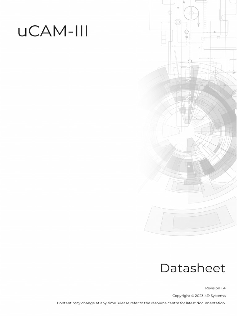 U Cam III Datasheet | PDF | Camera Lens | Aperture