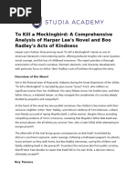 To Kill a Mockingbird: Themes & Analysis | PDF | To Kill A Mockingbird