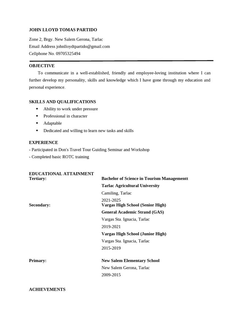 Lloyd Resume | PDF