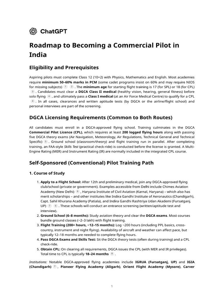 Indigo Airlines Co-Pilot Requirements | PDF | Aeronautics | Aviation