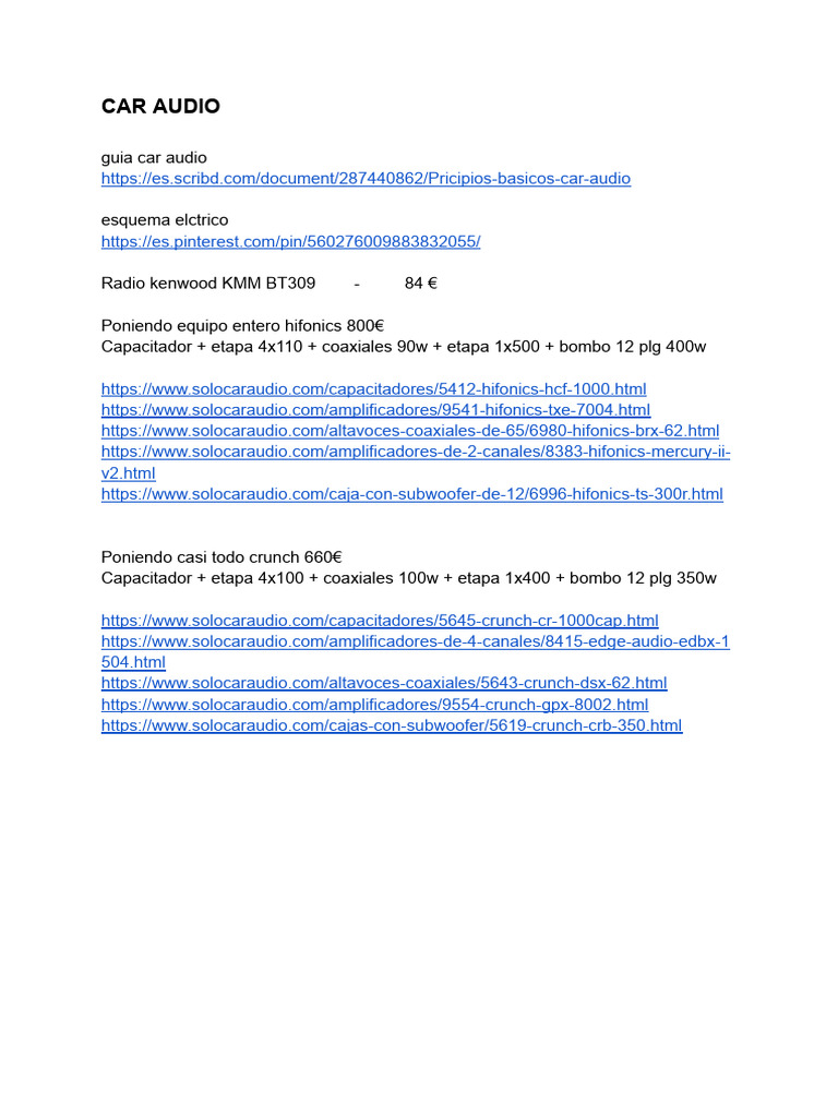 Car Audio | PDF