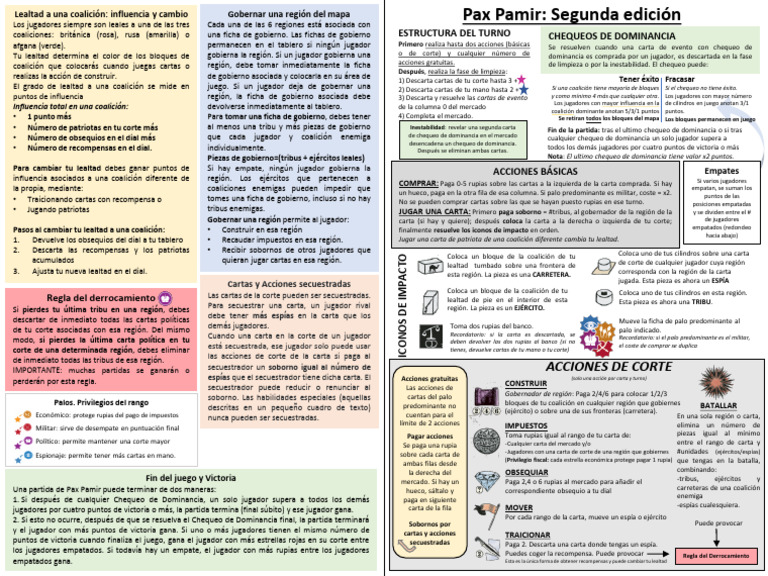Hoja Ayuda Pax Pamir 2a Edicion | PDF