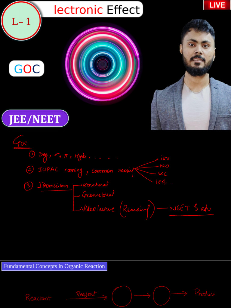 L-1 GOC Electronic Effects 2.O | PDF | Chemical Bond | Chemical Reactions