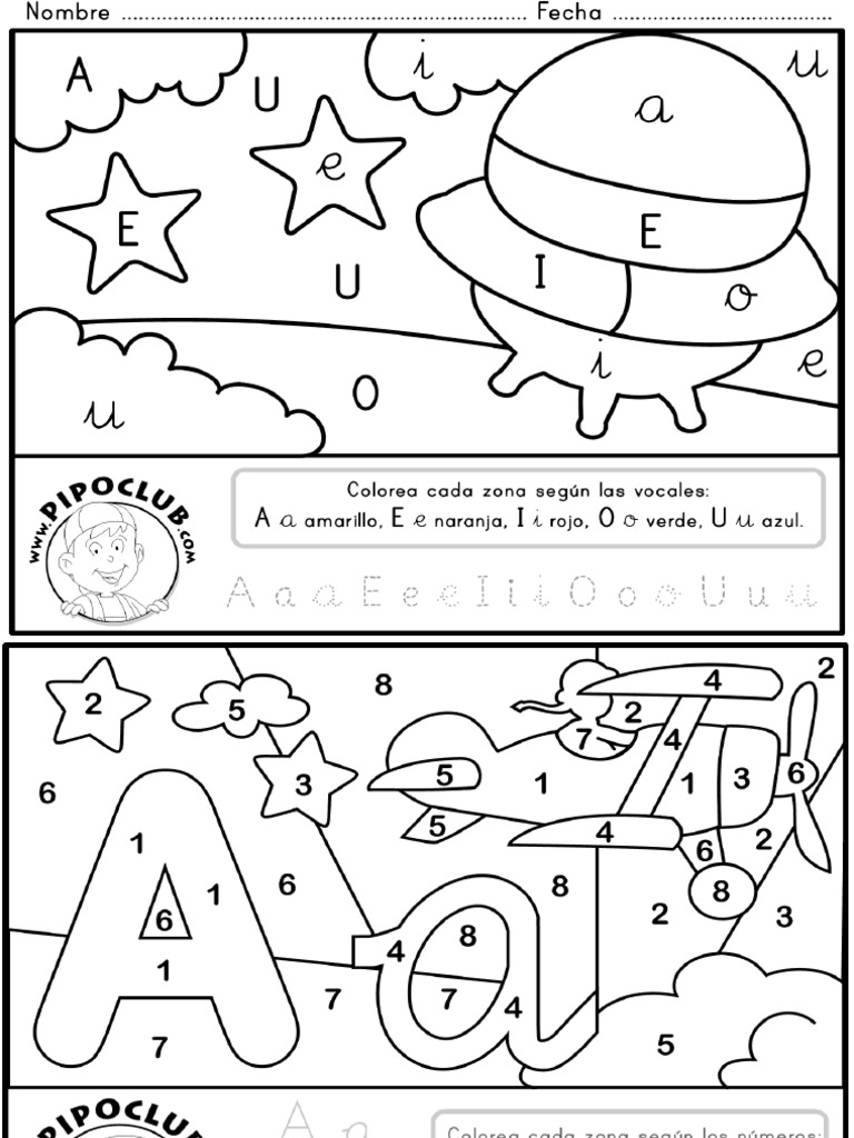 Aprendiendo Las Vocales | PDF