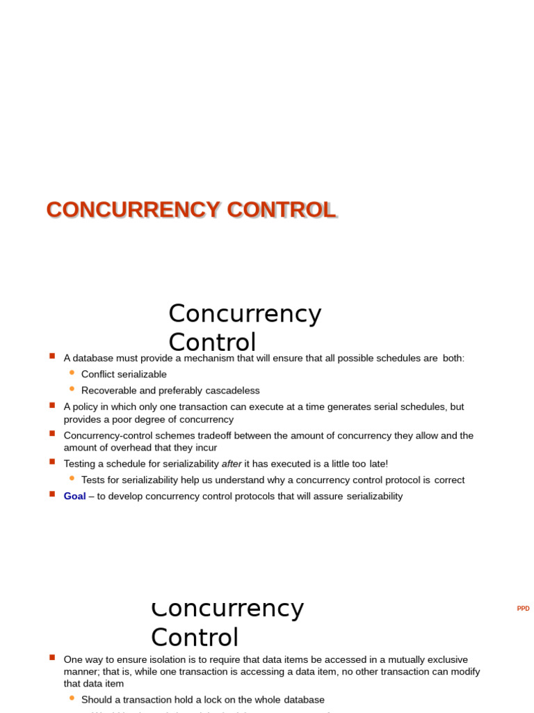 Concurrency Control | PDF | Database Transaction | Computer Data