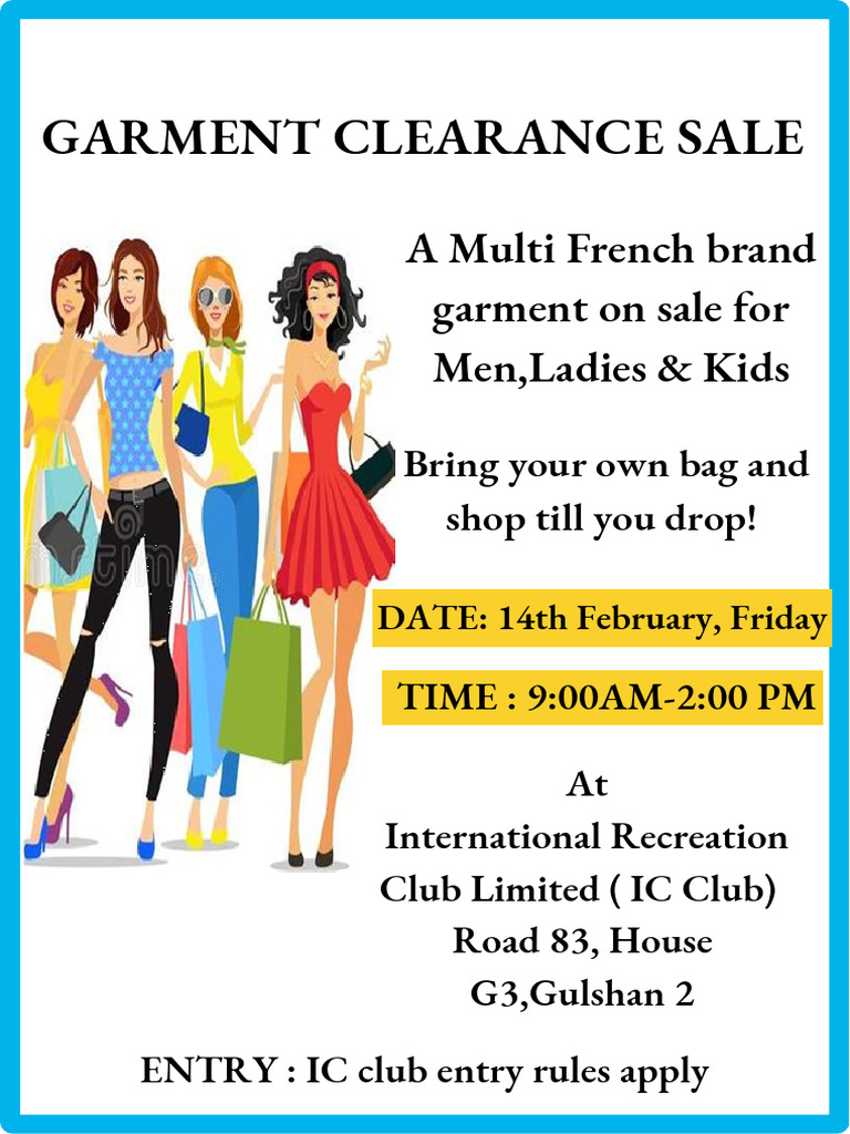 Garment Sale Poster 14.02.2025 | PDF