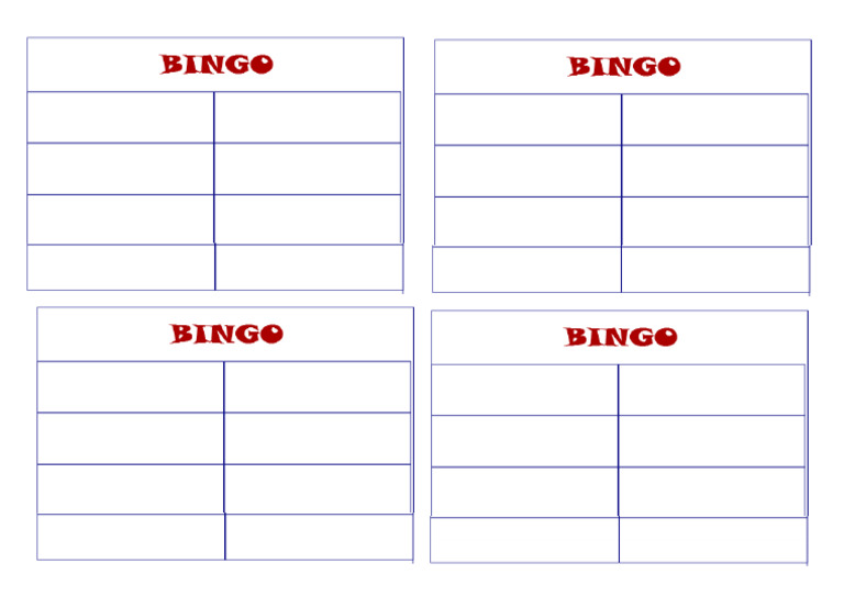 Bingo Dos Sentimentos e Emoções Palavras | PDF