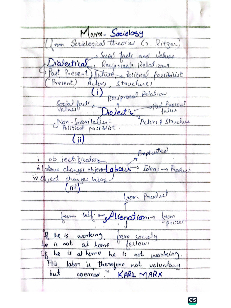 Marx - Sociology | PDF