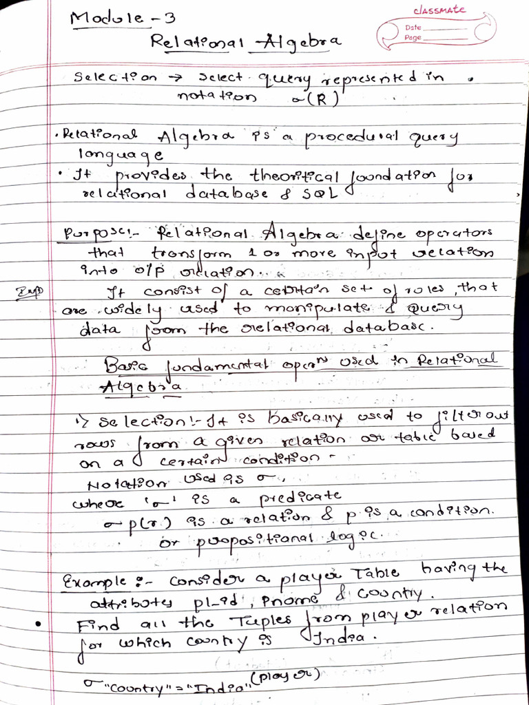 Dbms Mod03 Notes | PDF