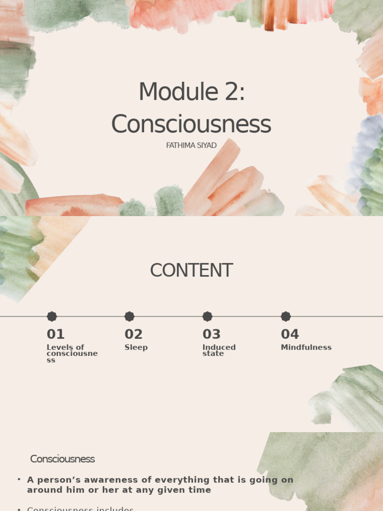 Understanding Consciousness and Sleep | PDF | Hypnosis | Sleep