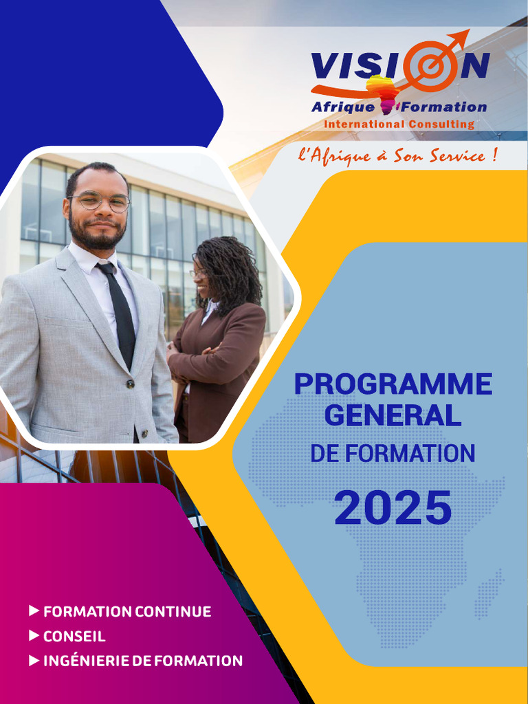 Programme General de Formation Vision Afrique Formation 2025 | PDF