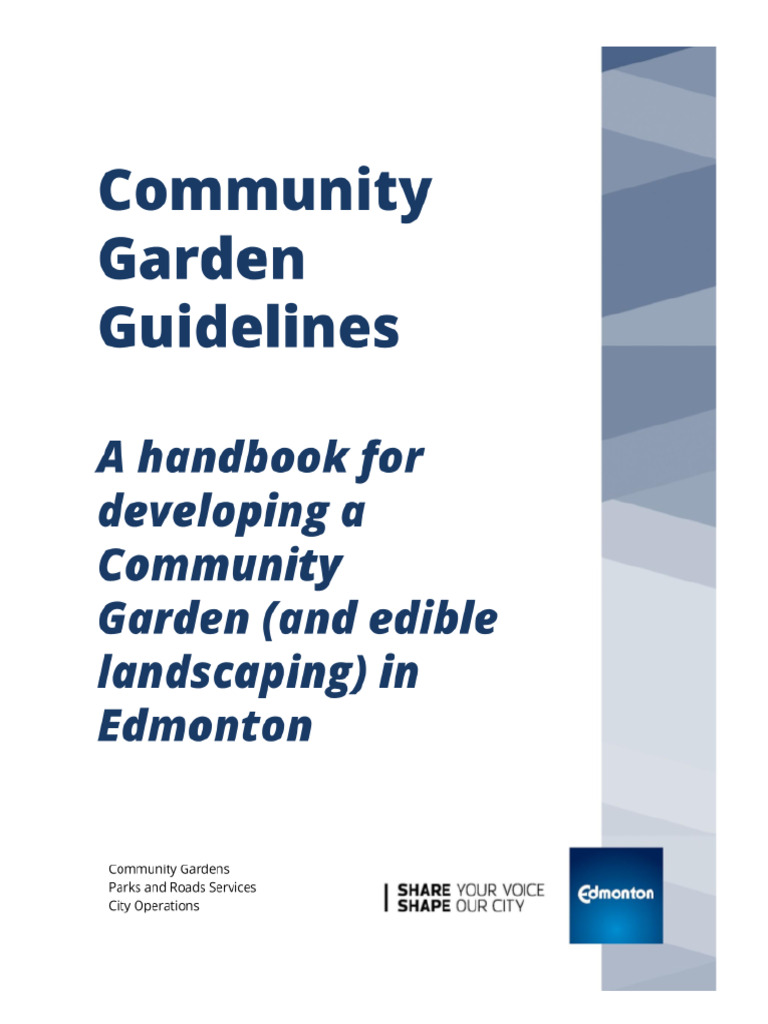 Edmonton Community Garden Guidelines | PDF | Gardens | License