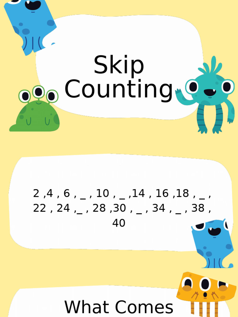 C Skip Counting Quiz Presentation | PDF