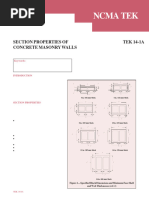 Concrete Mansonry Unit (CMU) Weights and Section Properties | PDF ...