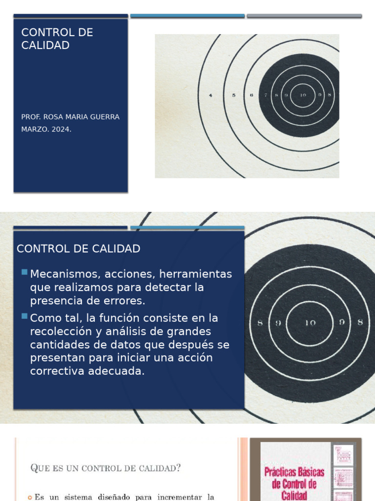 Control de Calidad Clase 1 | PDF | Laboratorios | Sistema de manejo de ...