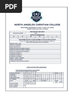 Grade 8 Application Form 2026 WHS | PDF