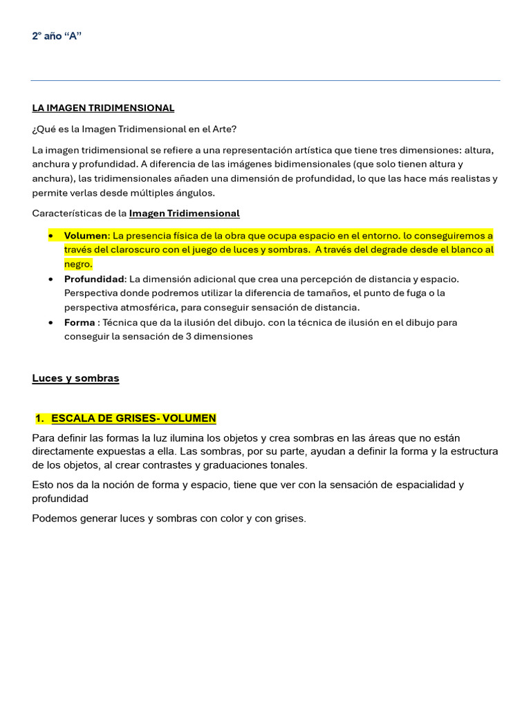 TP 5 El Espacio 3 Dimensiones, Volumen Escala de Grises | PDF