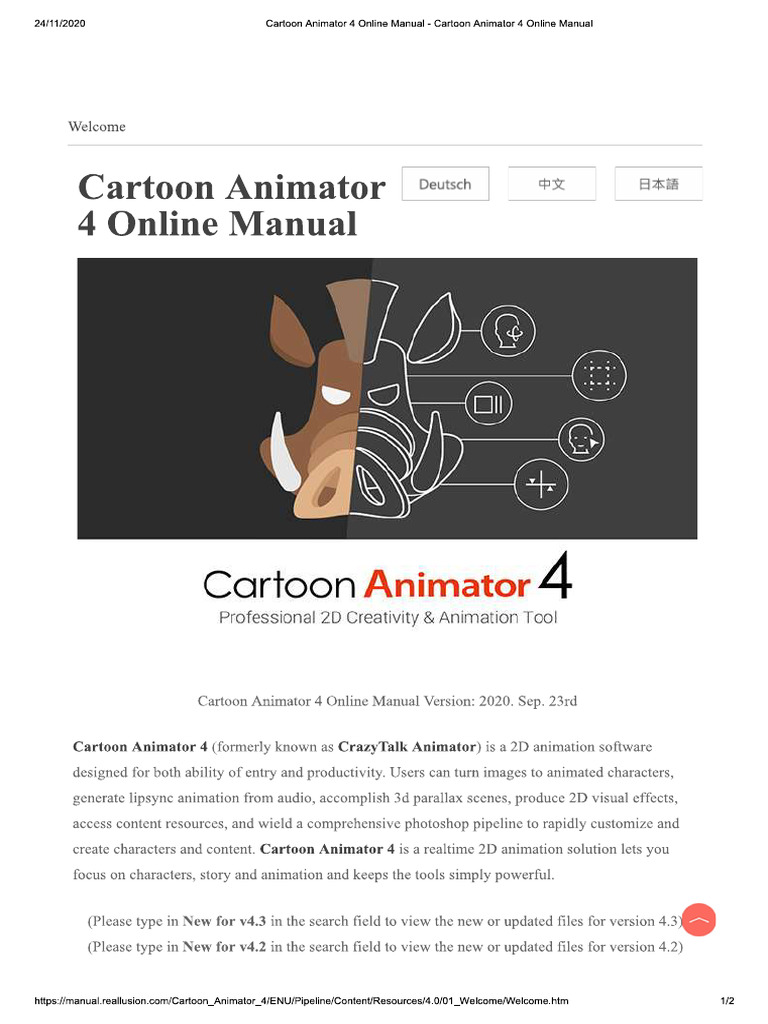 Manuale Cartoon Animator | PDF