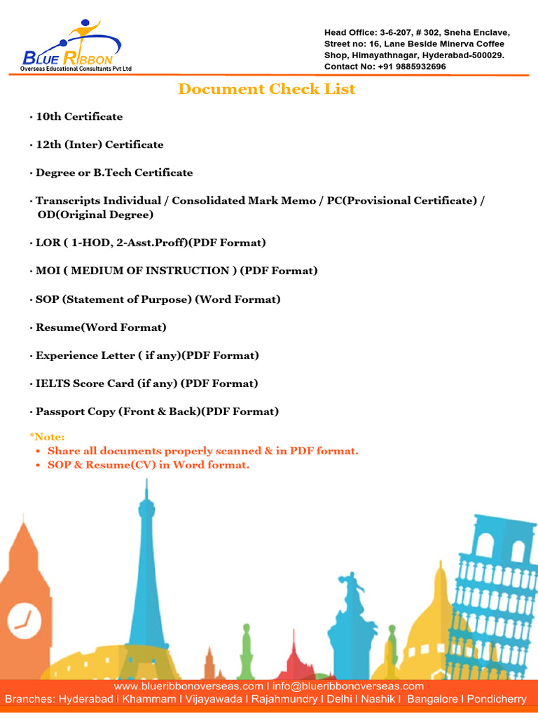 Documents Check List | PDF