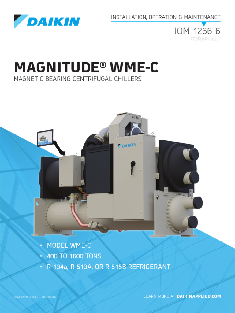 Daikin Chillers Manual - IOM1266-6 WME C 2 2025 | PDF | Humidity ...