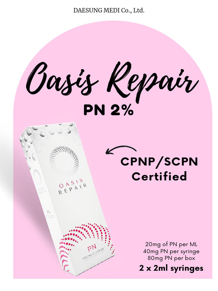 Oasis Repair PN Skin Booster Overview | PDF | Skin | Collagen