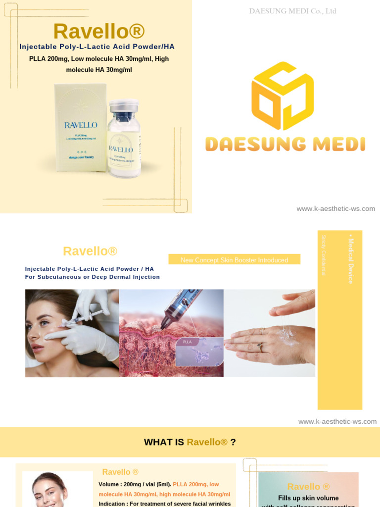 Ravello®: Advanced PLLA Skin Booster | PDF | Wrinkle | Collagen