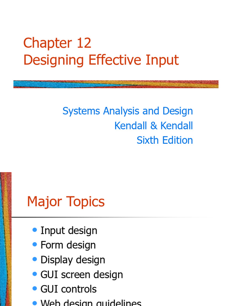 Effective Input and Display Design Guide | PDF | Graphical User ...