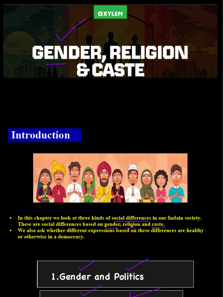 Gender, Religion and Caste | PDF | Caste | Gender