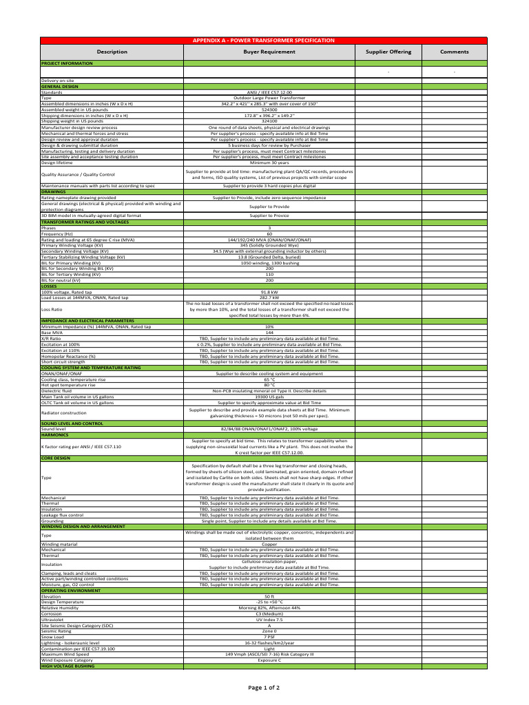 345 kV Transformer Dimensions and Specs | PDF | Transformer ...
