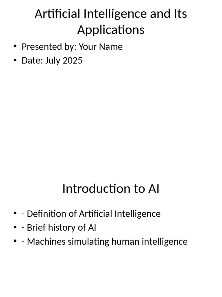 AI Applications and Impact Overview | PDF