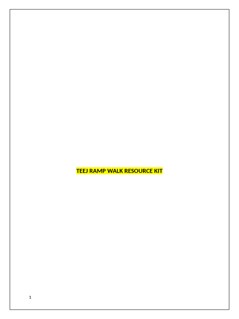 Teej Ramp Walk Guide and Script | PDF | Observances | July Observances