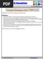 Transport Emergency Card Guide | PDF