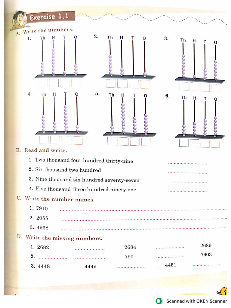 Class III - Maths Chapter 1 | PDF